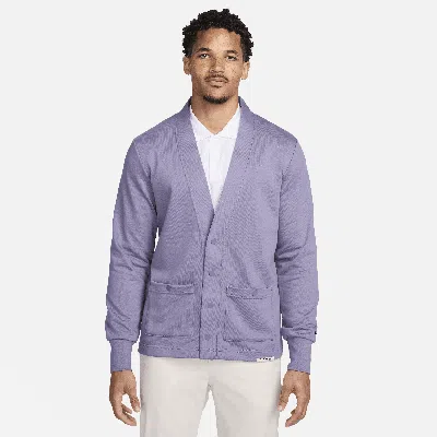 Nike Men's Dri-fit Standard Issue Golf Cardigan In Purple | ModeSens