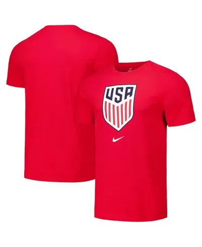 Nike Men's Red Usmnt Crest Core T-shirt | ModeSens