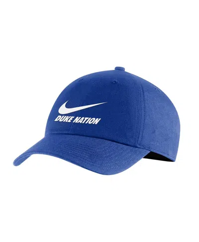 Nike Men's Royal Duke Blue Devils Heritage86 Campus Adjustable Hat ...
