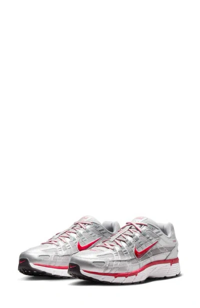 Nike P-6000 Sneaker In Metallic Silver/gym Red | ModeSens