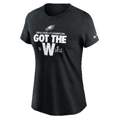Nike Philadelphia Eagles Super Bowl Lix Champions Parade Women's Nfl T-shirt In Black | ModeSens
