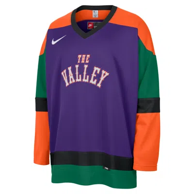Nike Phoenix Suns City Edition Mens Nba Hockey Jersey In Purple Modesens
