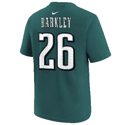 Nike Saquon Barkley Philadelphia Eagles Super Bowl Lix Big Kids' Nfl T-shirt In Green | ModeSens
