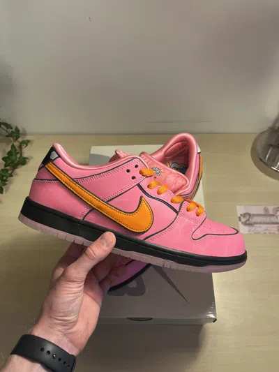 Pre-owned Nike Sb Dunk Low The Powerpuff Girls Blossom Shoes In Pink ...
