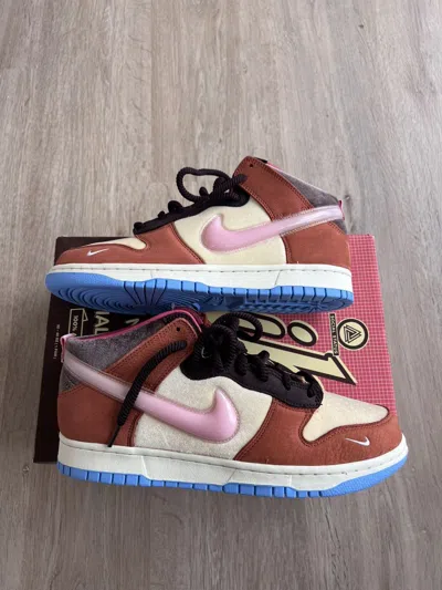 Pre-owned Nike Social Status X Dunk Mid “chocolate Milk” Shoes In ...