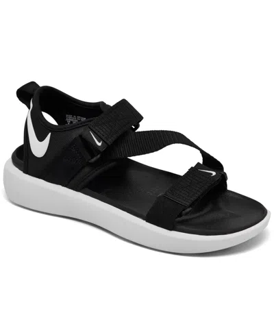 Nike Women's Vista Strappy Casual Sandals From Finish Line In Black ...