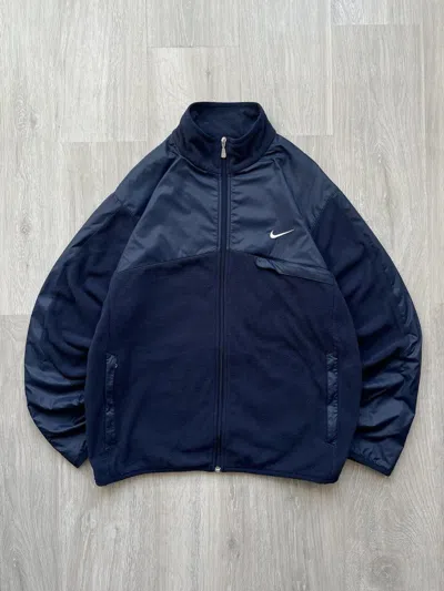 Pre-owned Nike X Vintage Nike Vintage Nylon Fleece Track Jacket Mini ...