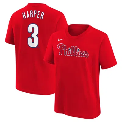 Nike Kids' Youth Bryce Harper Red Philadelphia Phillies Home Player ...
