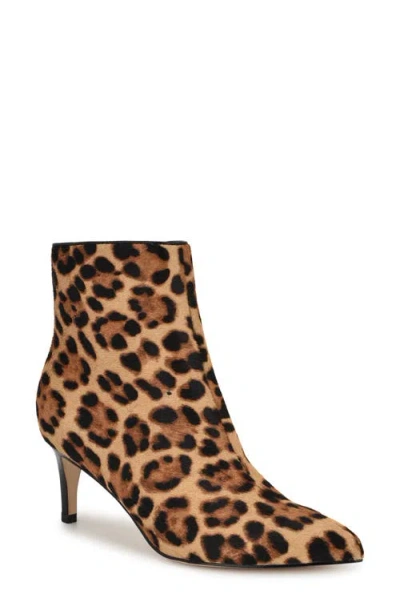 Nine West Sheebra Pointed Toe Bootie In Leopard | ModeSens