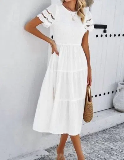 Ninexis Smocking Detailed Dress In White | ModeSens