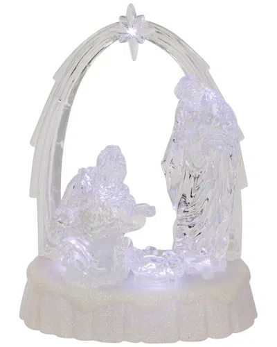 Northern Lights Northlight 7in Led Lighted Musical Icy Crystal Nativity ...