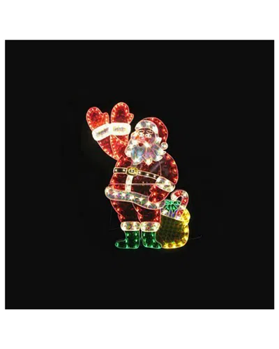 Northlight 48in Holographic Lighted Waving Santa Claus Christmas Yard ...
