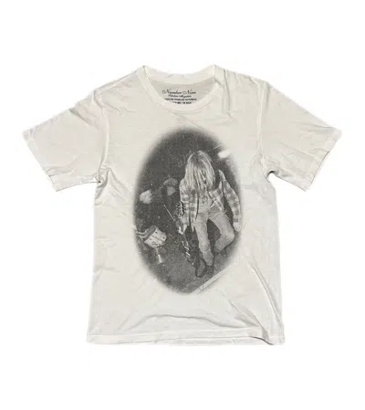 Pre-owned Number N Ine Number (n)ine Kurt Cobain Photo Tee In White ...