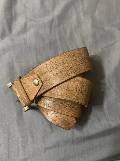 Pre-owned Number N Ine Vintage Number Nine Leather Belt In Brown | ModeSens