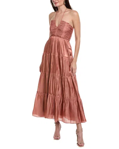 Opt O.p.t. East Midi Dress In Orange | ModeSens