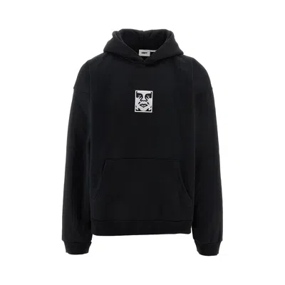 Obey 'icon' Extra Heavy Hoodie In Black | ModeSens