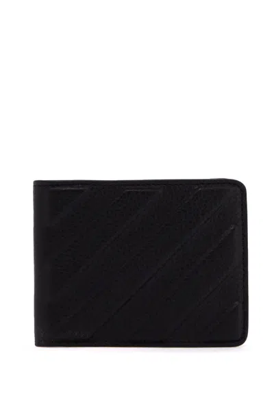 Off-white Bi-fold Diag Wallet In Black | ModeSens