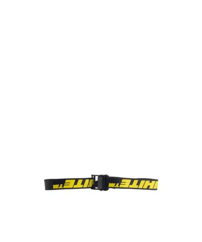 Off-white Industrial Logo Belt In Black | ModeSens