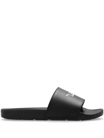 Off-white Rubber Slides For Left And Right In Black | ModeSens