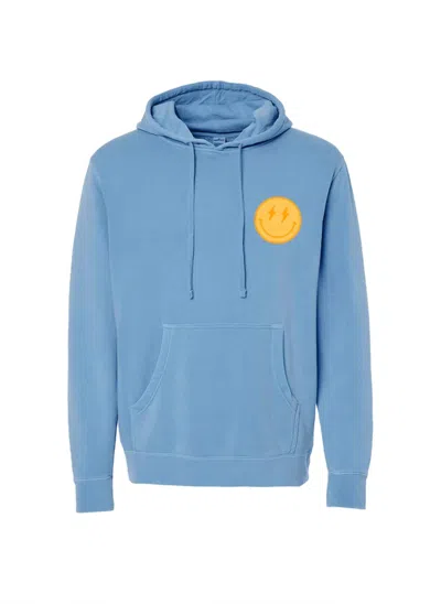 Old Row Women's Smiley Pigment Dyed Hoodie In Blue | ModeSens