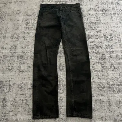 Pre-owned Olmar Mirta X Rick Owens 2010s Acid Washed Berlin Cut Jeans ...