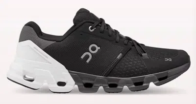 On Running Men's Cloudflyer 4 D/ Medium Width In Black/ White In Multi ...