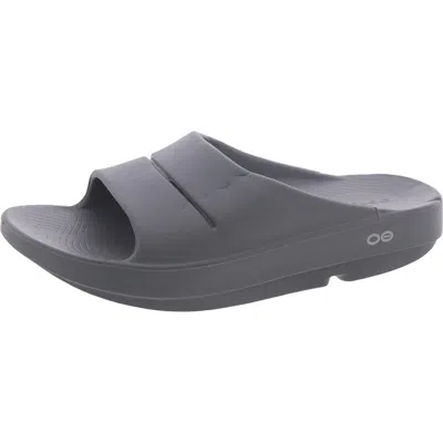 Oofos Ooahh Mens Sport Slide Sandals In Grey | ModeSens