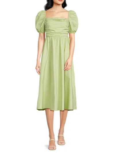 Opt O. P.t Women's River Pleated Maxi Dress In Sage Green | ModeSens