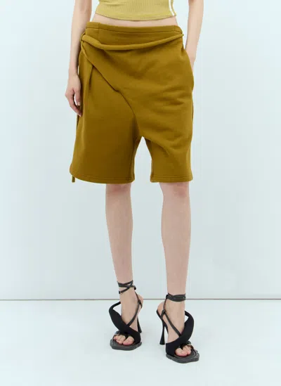 Ottolinger Wrap Shorts In Green | ModeSens