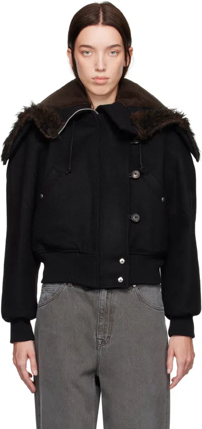 Our Legacy Black Force Bomber Jacket | ModeSens