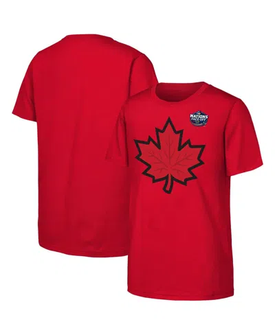 Outerstuff Kids' Big Boys And Girls Red Canada 2025 4 Nations Face-off ...