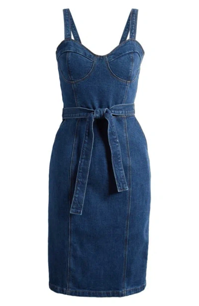 Paige Giulia Denim Minidress In Blue | ModeSens