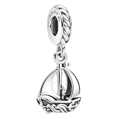 Pandora Sterling Silver Sail Boat Dangle Charm In Silver Tone | ModeSens