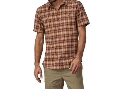 Patagonia Backstep Shirt In Beyond Horizons/mangrove Red In Multi ...