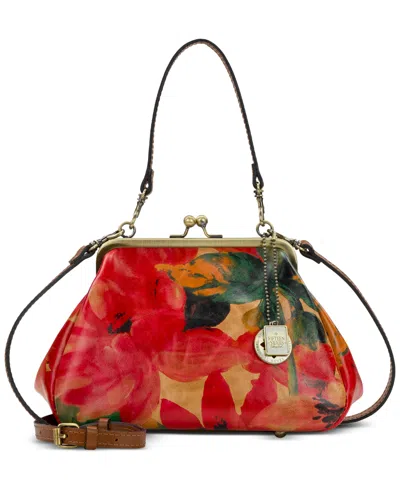 Patricia Nash Annie Small Leather Frame Crossbody Bag In Spring Multi ...