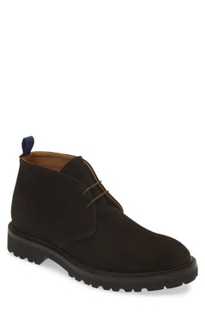 Paul Stuart Hardy Lug Sole Chukka Boot In Dark Brown | ModeSens