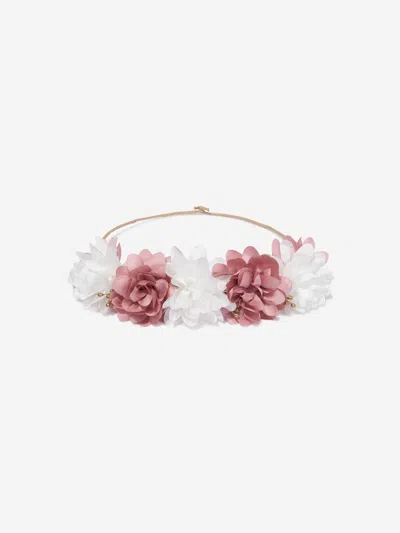 Paz Rodriguez Kids' Girls Pink & White Floral Garland | ModeSens