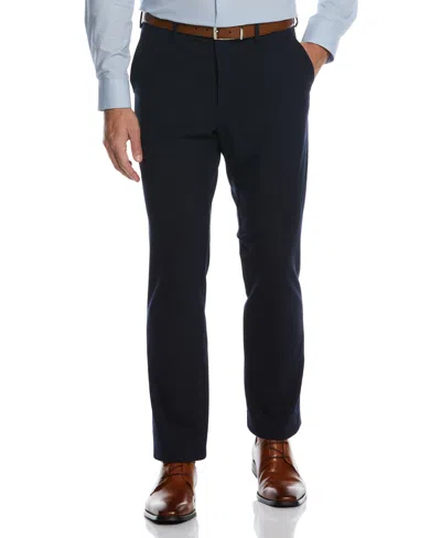 Perry Ellis Men's Slim Fit Stretch Textured Tech Suit Pant In Dark ...