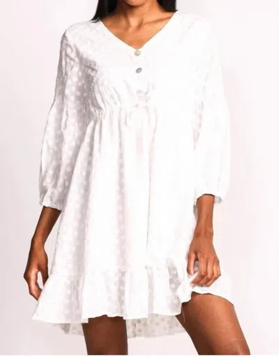 Pink Martini Mandi Dress In White | ModeSens