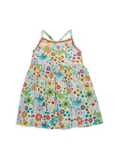 Pippa & Julie Baby Girl's Floral A Line Dress In Ivory Multi | ModeSens