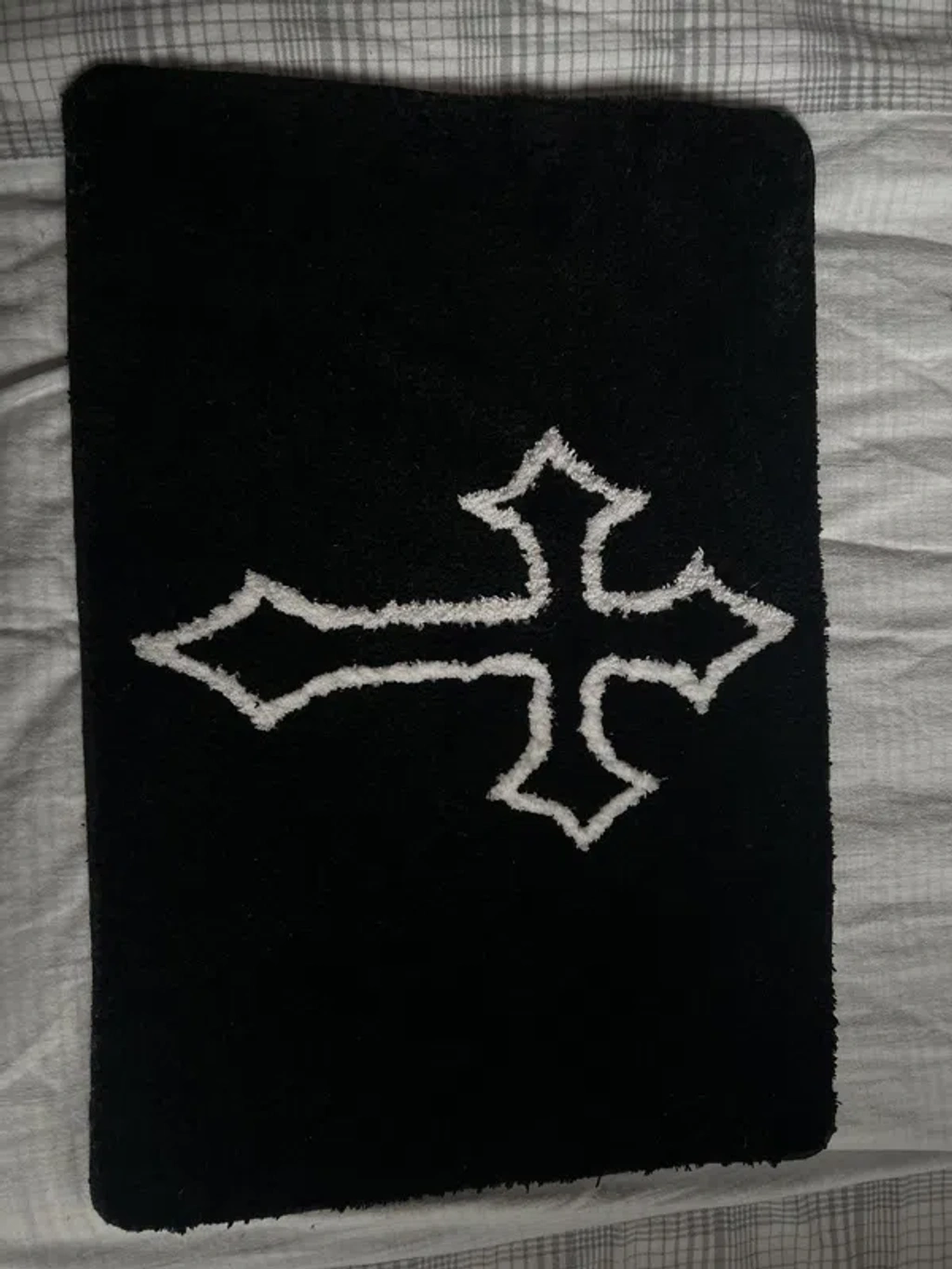 Pre-owned Playboi Carti Awge Whole Lotta Red Wlr Upside Down Cross Rug ...