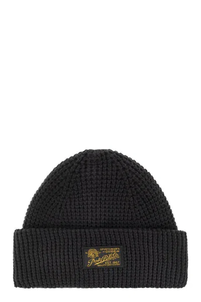 Polo Ralph Lauren Wool Cap With Logo In Black | ModeSens