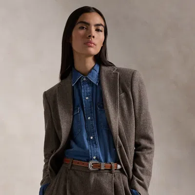 Polo Ralph Lauren Herringbone Wool Blazer In Warm Herringbone | ModeSens