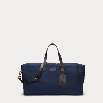 Polo Ralph Lauren Leather-trim Canvas Duffel In Blue | ModeSens