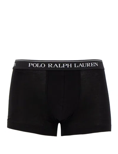 Polo Ralph Lauren Logo Band Three-pack Trunks In Black | ModeSens