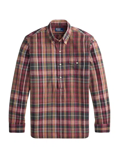 Polo Ralph Lauren Classic Fit Madras Popover Shirt In Multi | ModeSens