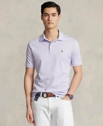 Polo Ralph Lauren Men's Classic Fit Soft Cotton Polo In Flower Purple | ModeSens