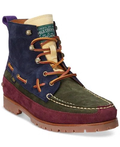 Polo Ralph Lauren Men's Ranger Mid Color-blocked Suede Boot In ...