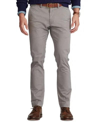 Polo Ralph Lauren Men's Slim-fit Stretch Chino Pants In Perfect Grey | ModeSens