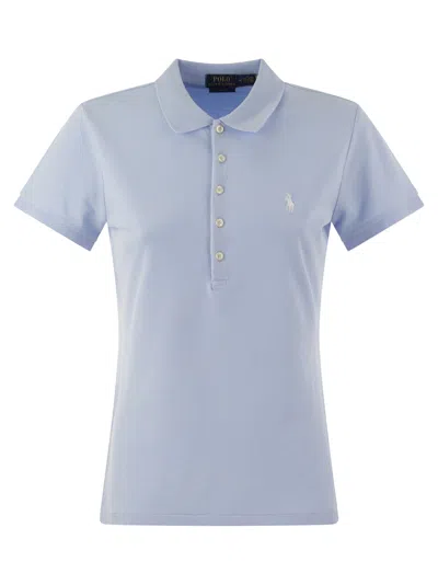 Polo Ralph Lauren Polo Shirt In Light Blue | ModeSens
